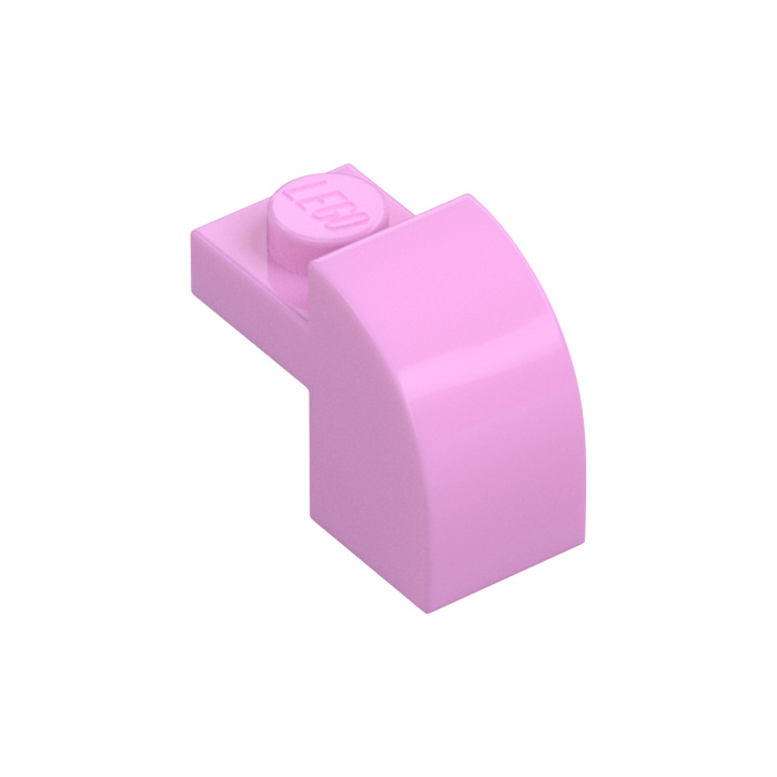 LEGO Bright Pink Slope 1 x 2 x 1.3 Curved with Plate (6091 / 32807 ...