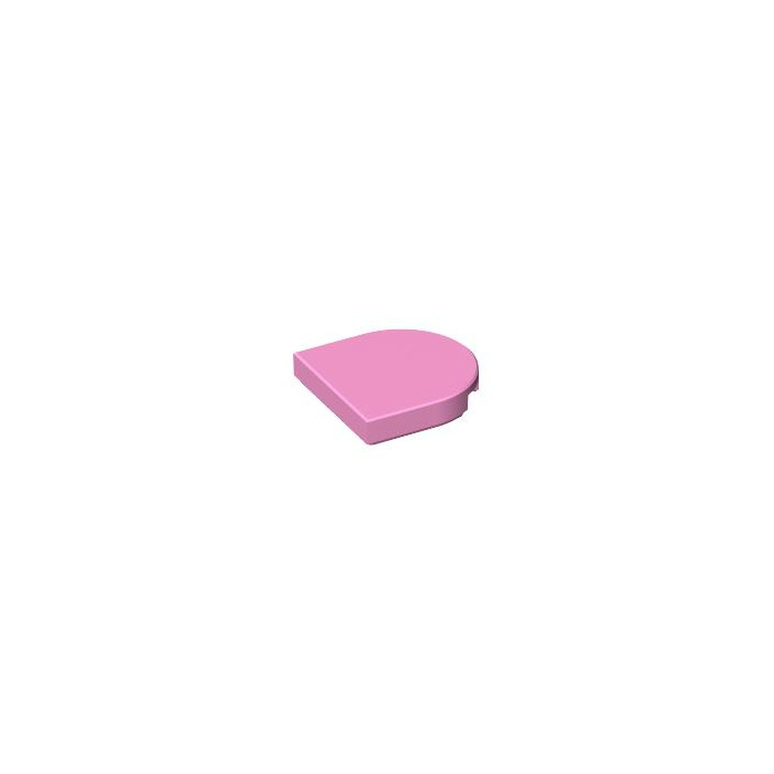 LEGO Bright Pink Tile 2 x 2 Half Oval (5520) | Brick Owl