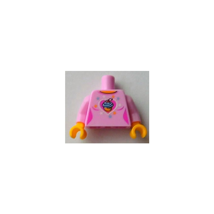 LEGO Bright Pink Torso with Cupcake and Heart (973 / 88585) | Brick Owl ...