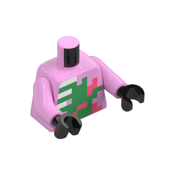 LEGO Bright Pink Zombified Piglin Minifig Torso (973 / 76382) | Brick ...