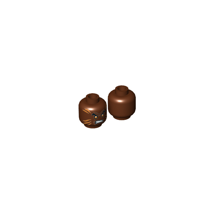 LEGO Bronze Tiger Minifigure Head (3626 / 68223) | Brick Owl