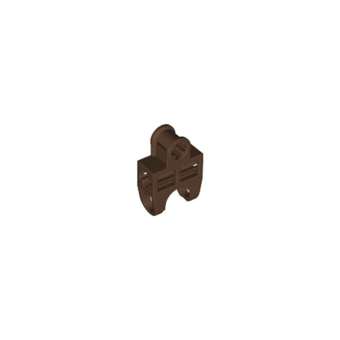 LEGO Brown Axle Connector 2 x 3 with Ball Joint Socket with Side Slots ...
