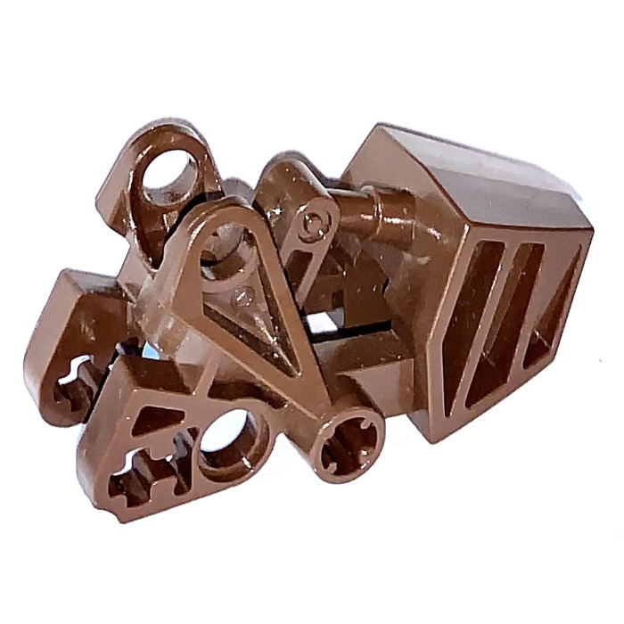 LEGO Brown Bionicle Foot with Ball Joint Socket 3 x 6 x 2.3 (Rounded ...