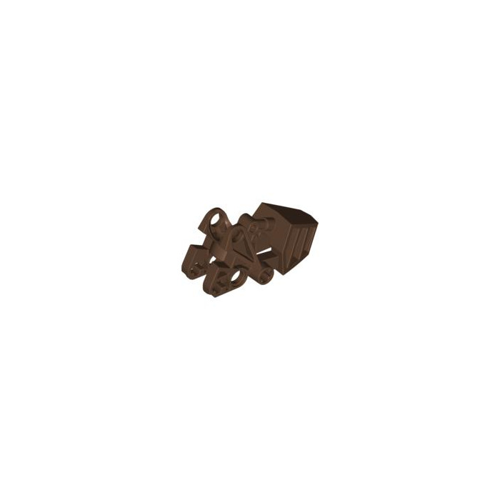 LEGO Brown Bionicle Foot with Ball Joint Socket 3 x 6 x 2.3 (Rounded ...