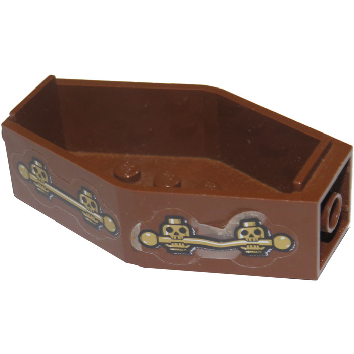 LEGO Brown Coffin Base with Skulls Sticker (30163) | Brick Owl - LEGO ...