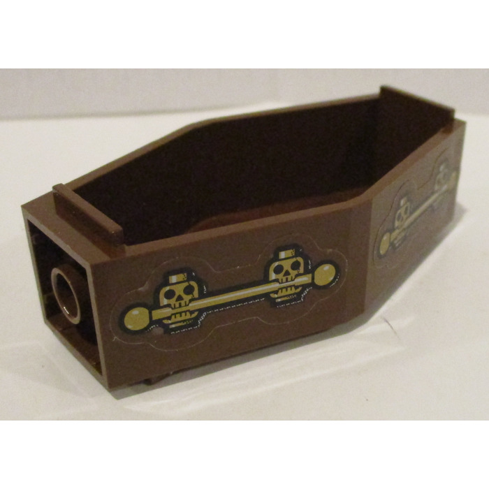 LEGO Brown Coffin Base with Skulls Sticker (30163) | Brick Owl - LEGO ...