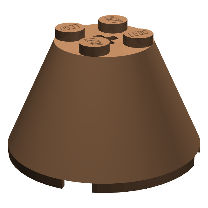 LEGO Cone 4 x 4 x 2 with Axle Hole (3943) | Brick Owl - LEGO Marketplace