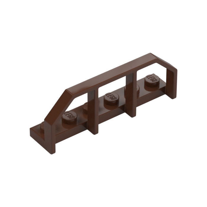LEGO Brown Plate 1 x 6 with Train Wagon Railings (6583 / 58494) | Brick ...