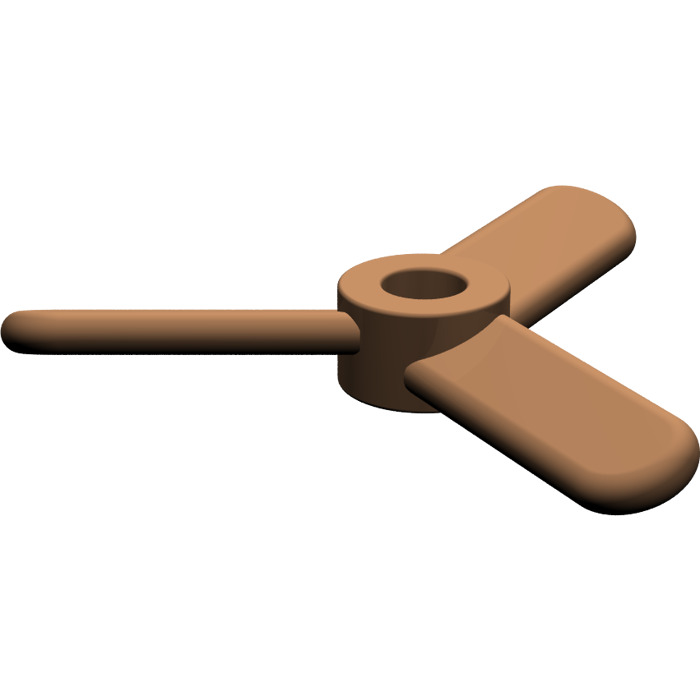 LEGO Brown Propeller 3 Blade 4 Diameter (2421 / 28969) | Brick Owl ...