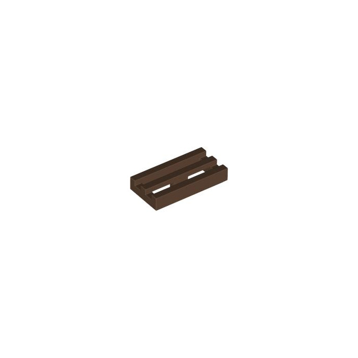 LEGO Brown Tile 1 x 2 Grille (with Bottom Groove) (2412 / 30244 ...