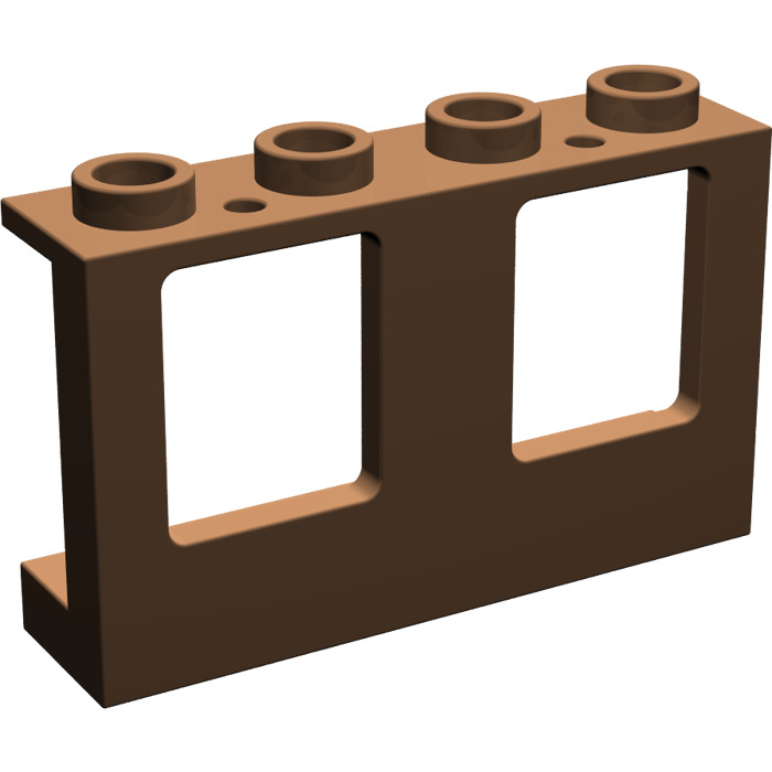 LEGO Window Frame 1 x 4 x 2 with Solid Studs (4863) | Brick Owl - LEGO ...