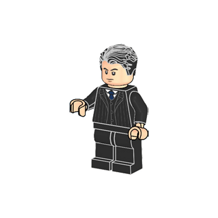 LEGO Bruce Wayne with Black Suit and Wavy Hair Minifigure | Brick Owl