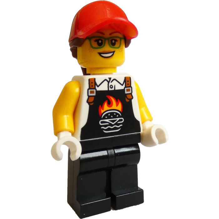LEGO Burger Truck Vendor Minifigure | Brick Owl
