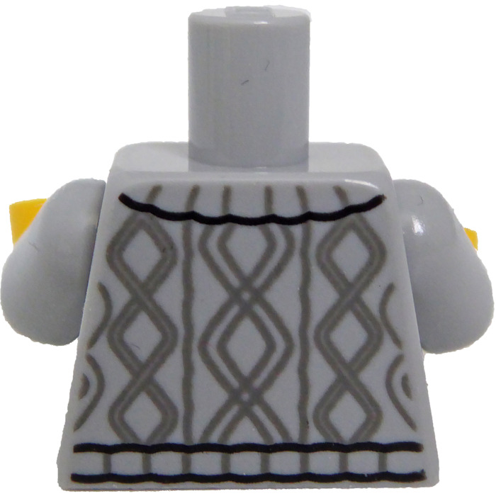 LEGO Cable Knit Butonned Sweater Torso (973 / 76382) | Brick Owl - LEGO ...