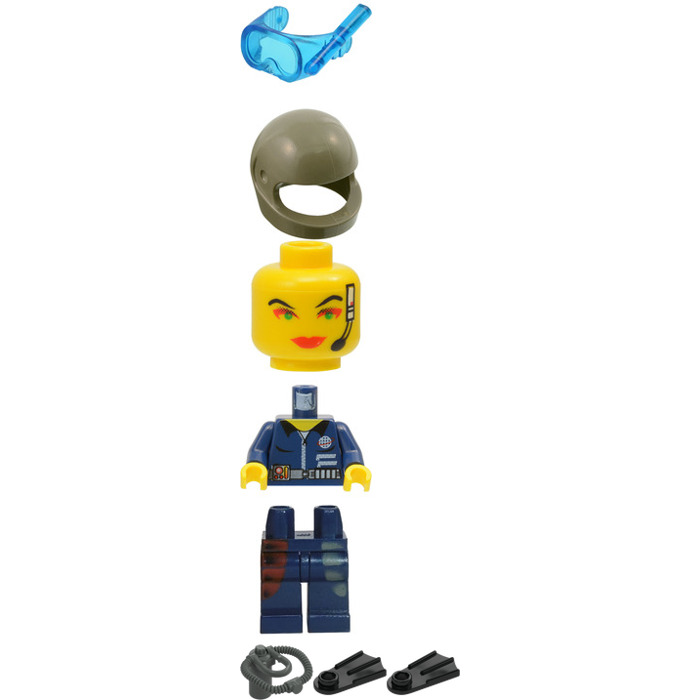 LEGO Cam with Deep Sea Outfit and Flippers Minifigure | Brick Owl