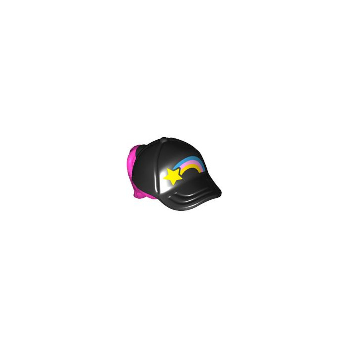 LEGO Cap with Star and Rainbow with Dark Pink Ponytail | Brick Owl ...