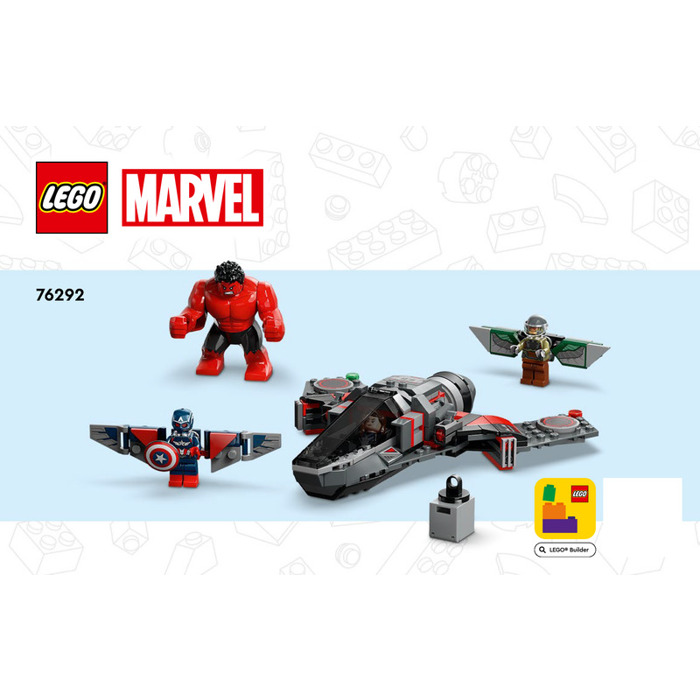 LEGO Captain America vs. Red Hulk Battle Set 76292 Instructions | Brick ...