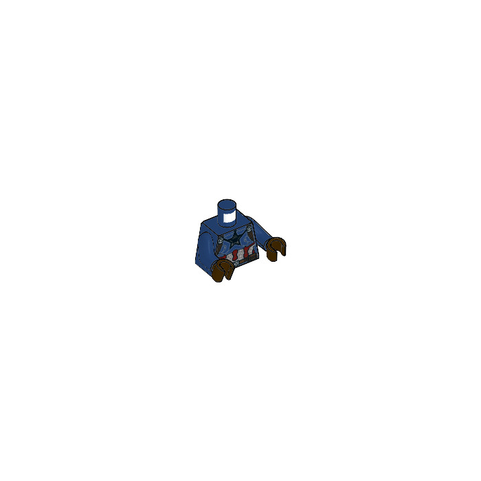 LEGO Captain America with Beard Minifig Torso (3814 / 76382) | Brick Owl