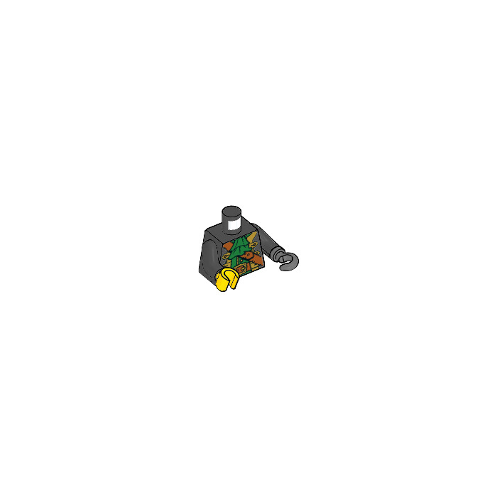 LEGO Captain Redbeard with Gold Epaulettes Minifig Torso (973 / 73001 ...