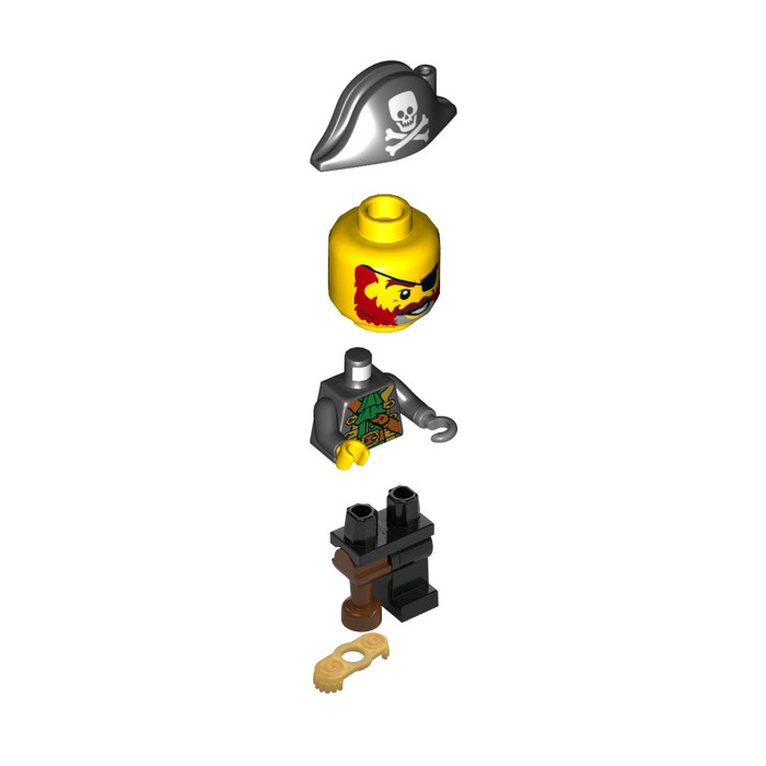LEGO Captain Redbeard with Gold Epaulettes Minifigure | Brick Owl
