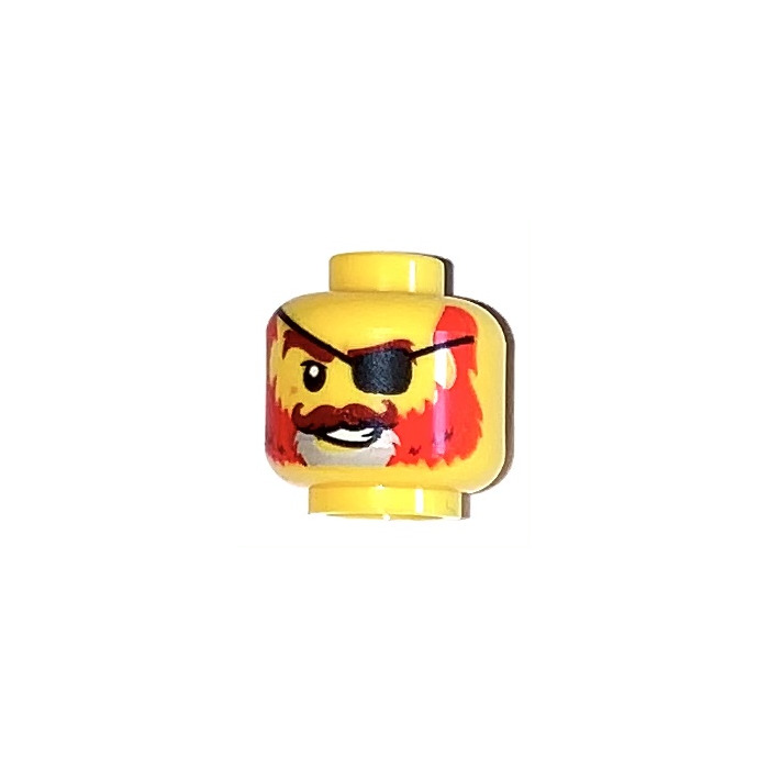LEGO Captain Redbeard with Gold Epaulettes Minifigure Head (3626 / ...