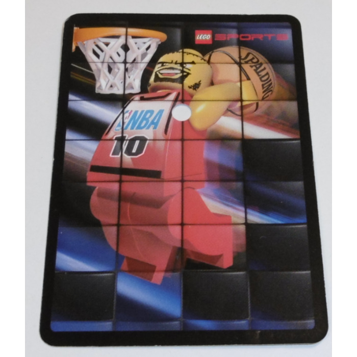 LEGO Cardboard Backdrop with Basketball Backboard and Crowd / Player ...