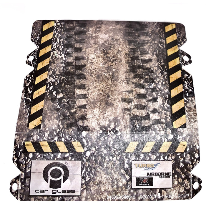 LEGO Cardboard Ramp with Danger Stripes and Tire Tracks (84605) | Brick ...