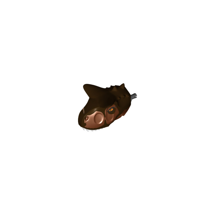LEGO Carnotaurus Head with Dark Brown Top (80632) | Brick Owl