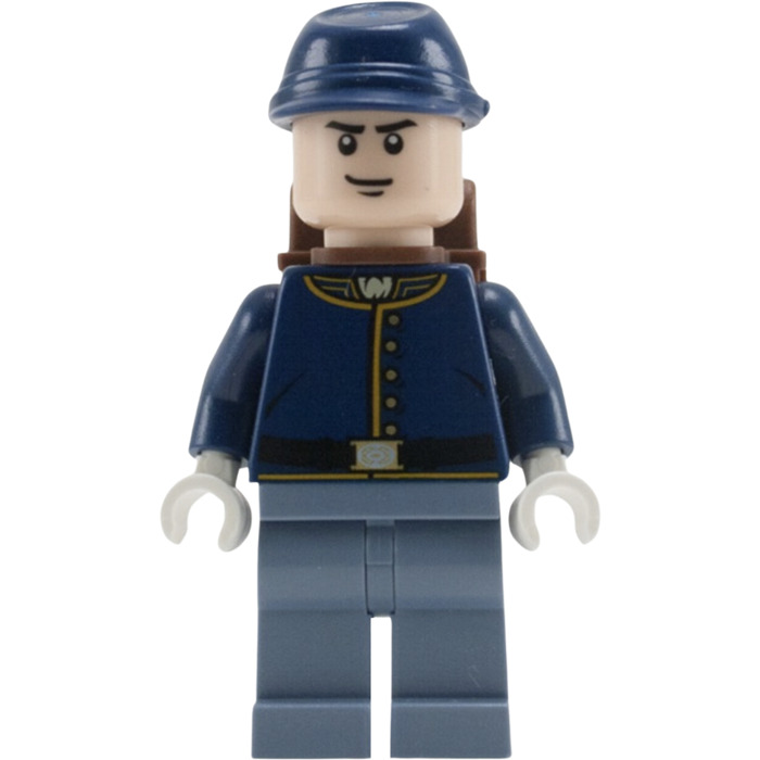 LEGO Cavalry Soldier with Backpack and Black Eyebrows Minifigure ...