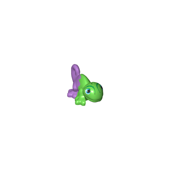 LEGO Chameleon (Leaning) with Marbled Medium Lavender (18634) | Brick Owl