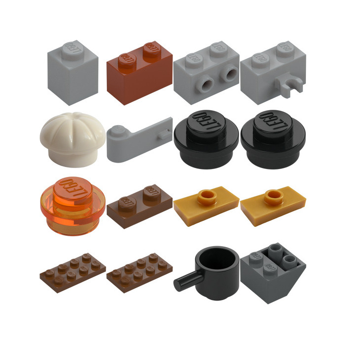 LEGO Chef Bouche with Hat and Stickered Face | Brick Owl - LEGO Marketplace