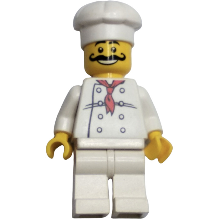 LEGO Chef with Red Scarf and 8 Buttons Vest Minifigure | Brick Owl ...