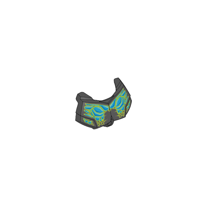 LEGO Chest Armor with Blue and Lime (26478 / 98603) | Brick Owl