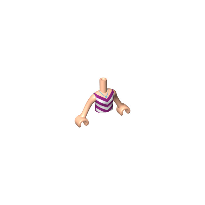 LEGO Chevron Striped Top Friends Torso Female (35677 / 92456) | Brick Owl