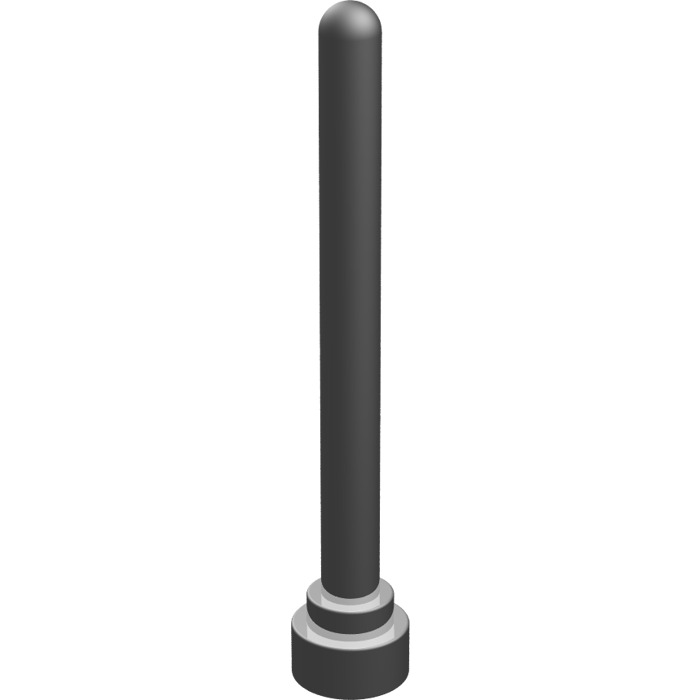 LEGO Chrome Silver Antenna 1 x 4 with Rounded Top (3957 / 30064 ...