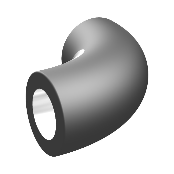 LEGO Chrome Silver Curved Pipe 1.33 (Old Style) (71076) | Brick Owl ...