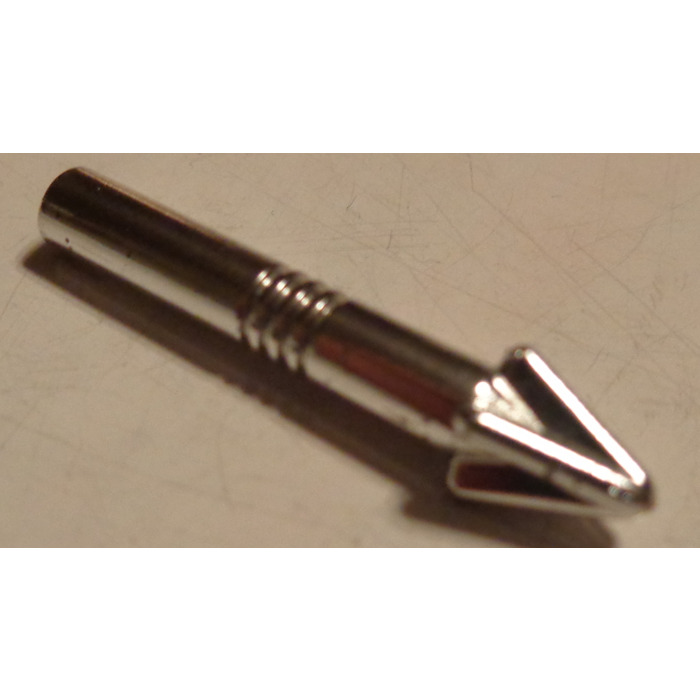 LEGO Chrome Silver Harpoon with Grooves on Shaft (18041 / 57467 ...