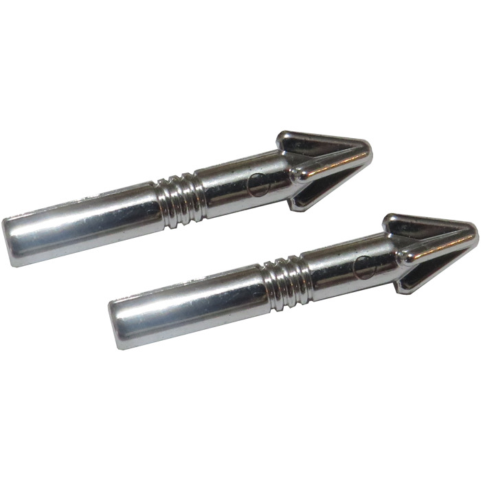 LEGO Chrome Silver Harpoons with Grooves on Sprue (10667 / 70750 ...