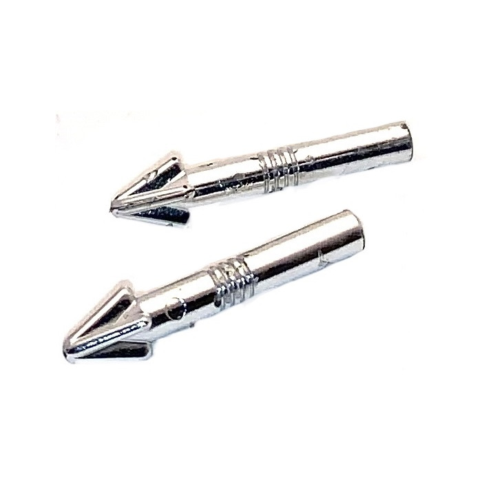 LEGO Chrome Silver Harpoons with Grooves on Sprue (10667 / 70750 ...