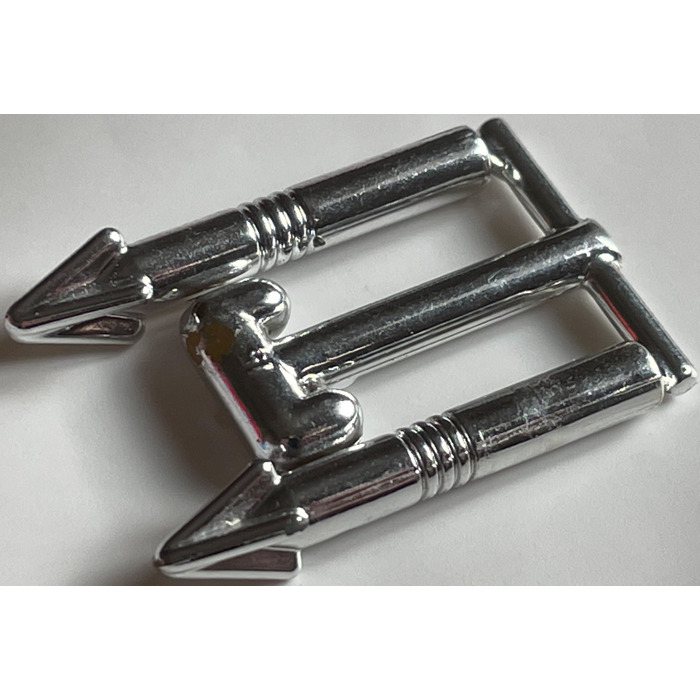 LEGO Chrome Silver Harpoons with Grooves on Sprue (10667 / 70750 ...