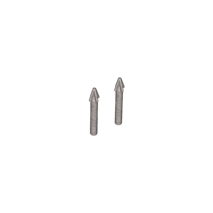 LEGO Chrome Silver Harpoons with Grooves on Sprue (10667 / 70750 ...