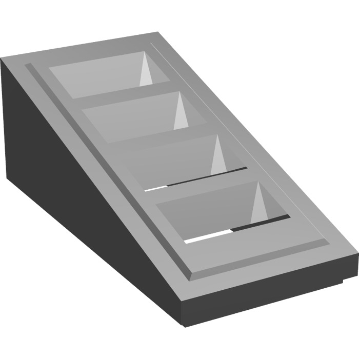 LEGO Slope 1 x 2 x 0.7 (18°) with Grille (61409) | Brick Owl - LEGO ...