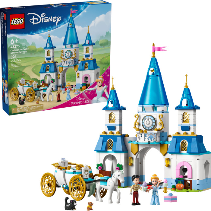 LEGO Cinderella's Castle & Horse Carriage Set 43275 | Brick Owl