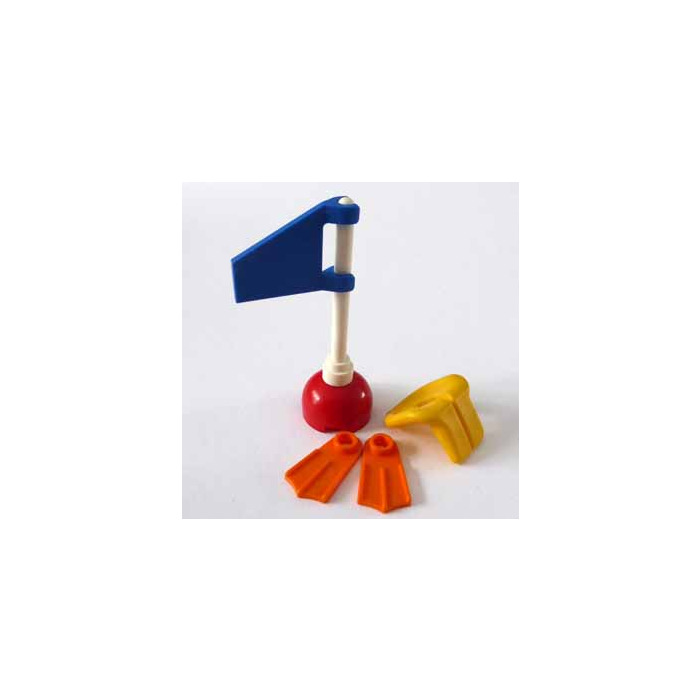 LEGO City Advent Calendar Set 7724-1 Subset Day 14 - Life Jacket, Fins ...