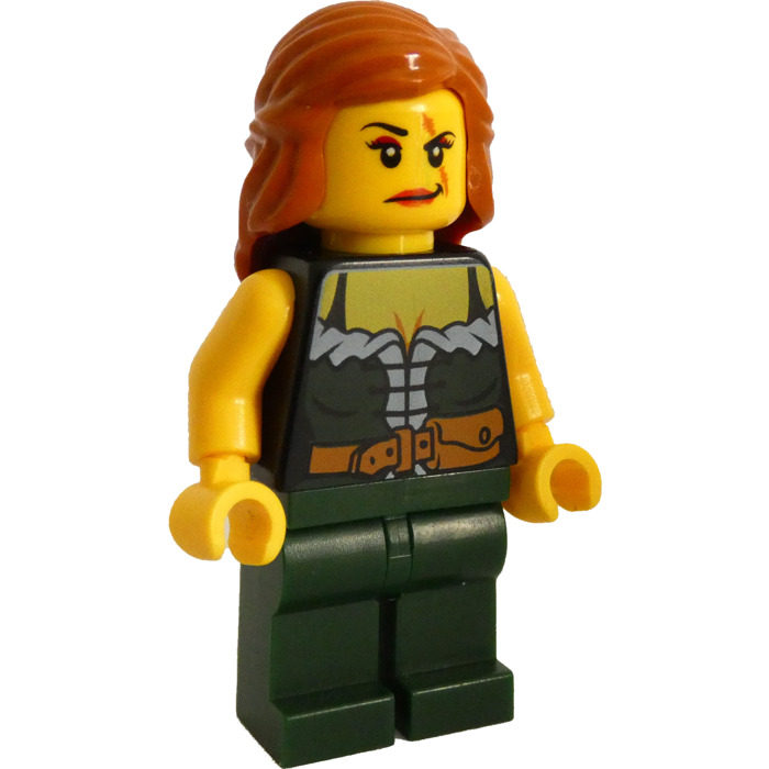 LEGO Classic Pirate Set Female Pirate with Scar over Eye Minifigure ...