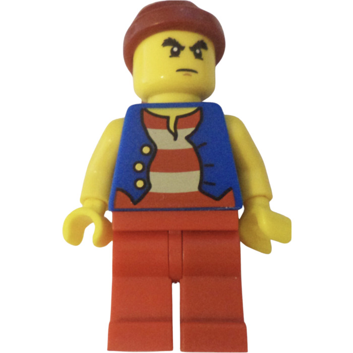 LEGO Classic Pirate Set Pirate with Thick Black Bushy Eyebrows ...
