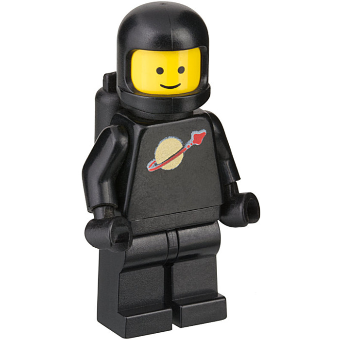 LEGO Classic Space Astronaut (Black) with Air Tanks Minifigure | Brick ...