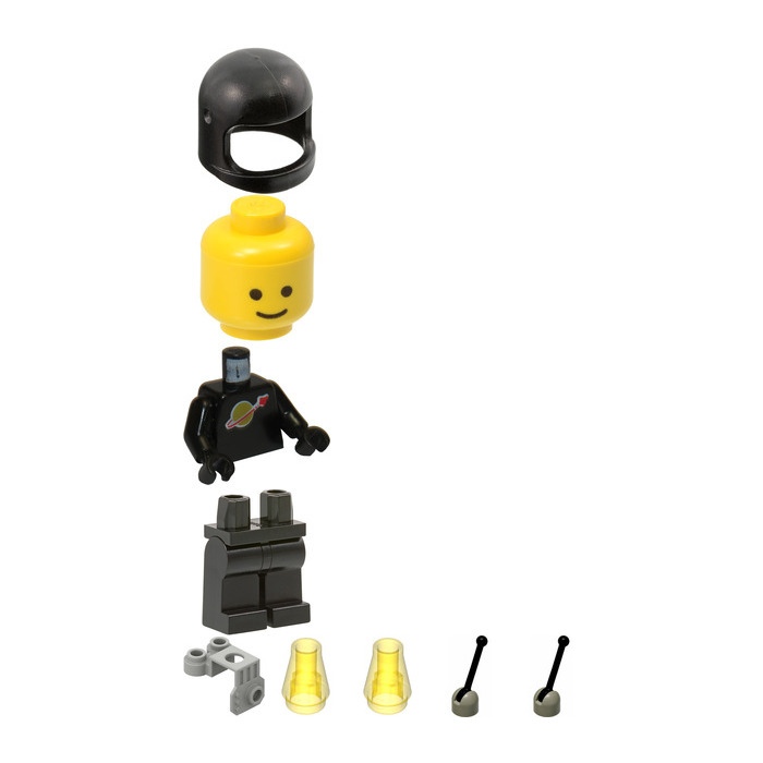 LEGO Classic Space Astronaut (Black) with Jet Pack Minifigure | Brick ...