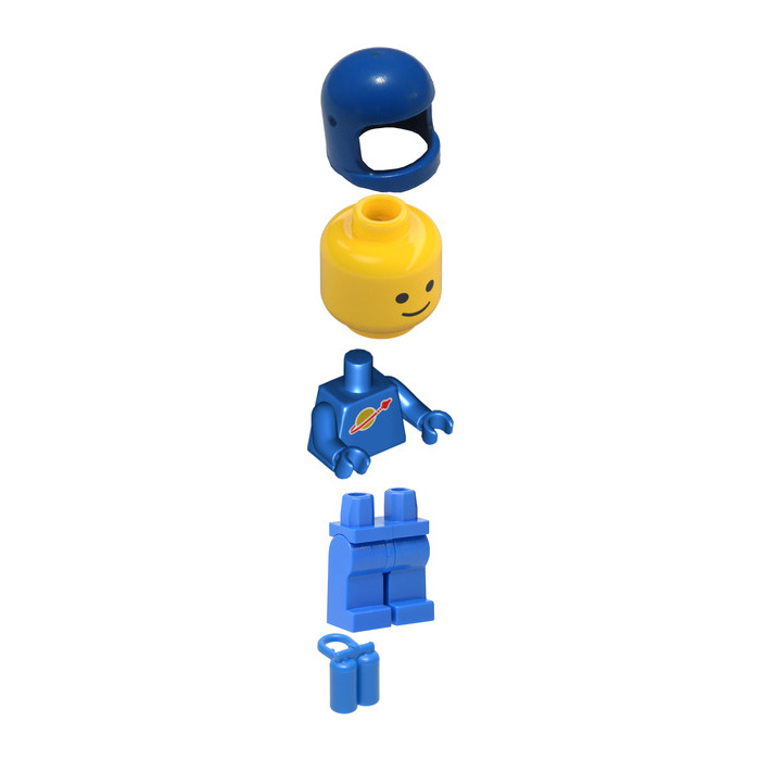 LEGO Classic Space Astronaut (Blue) with Air Tanks Minifigure | Brick ...