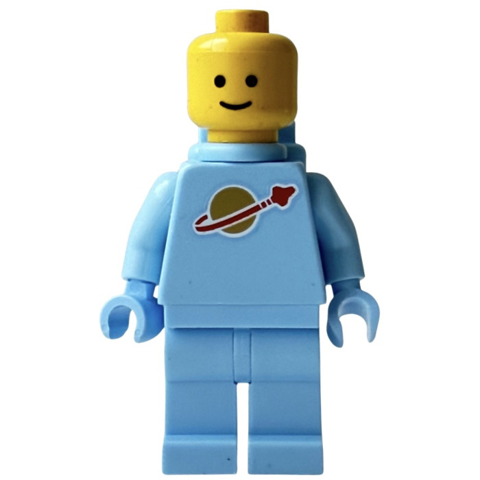LEGO Classic Space Astronaut (Bright Light Blue) with Air Tanks without ...